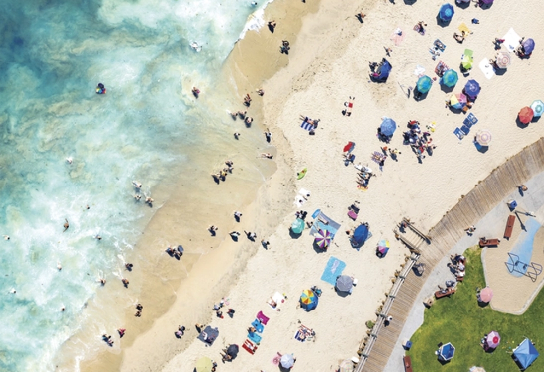 Explore Gray Malin's Captivating Orange County Beach Photos