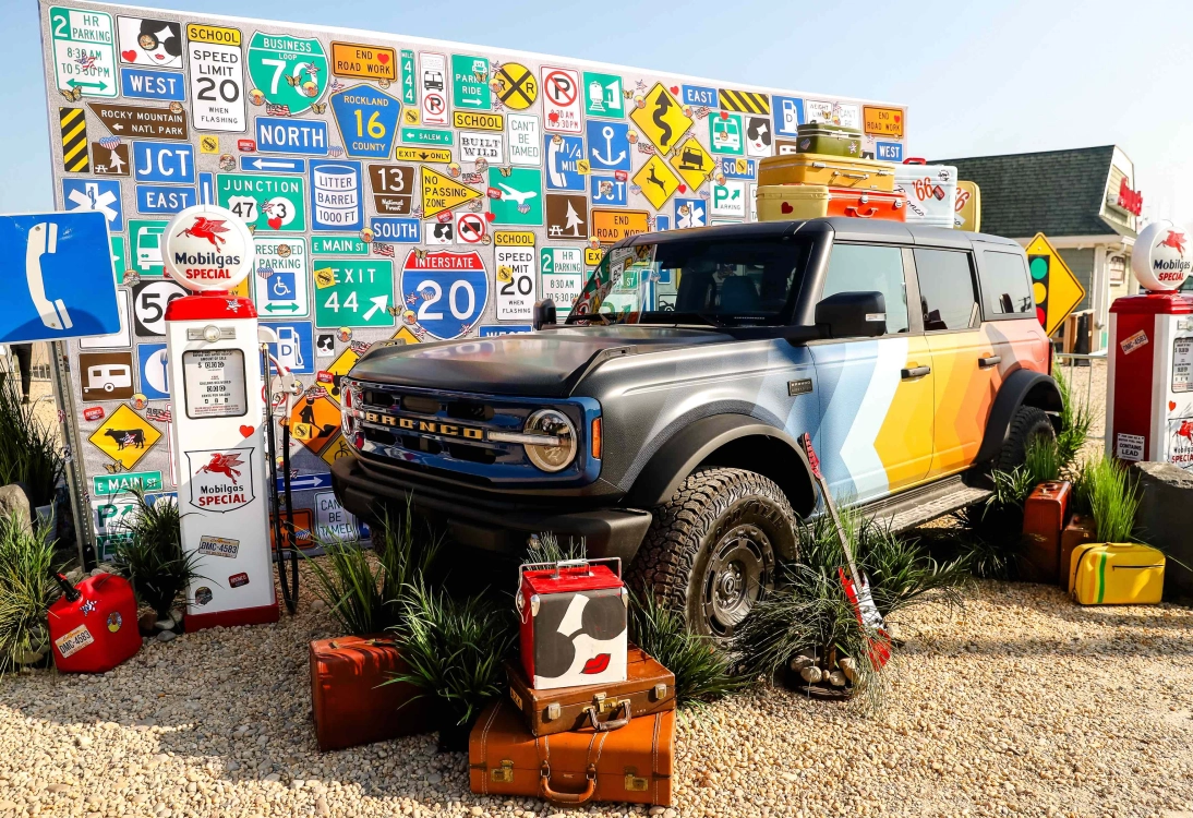 Alice + Olivia Arrives In Montauk With Ford Bronco