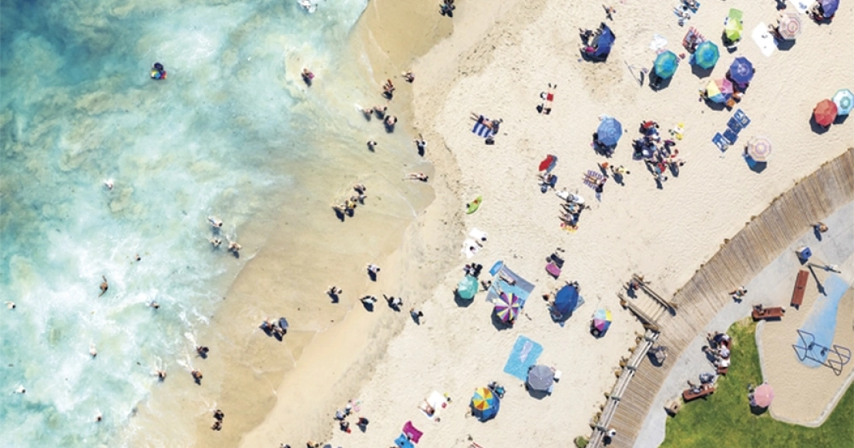 Explore Gray Malin's Captivating Orange County Beach Photos