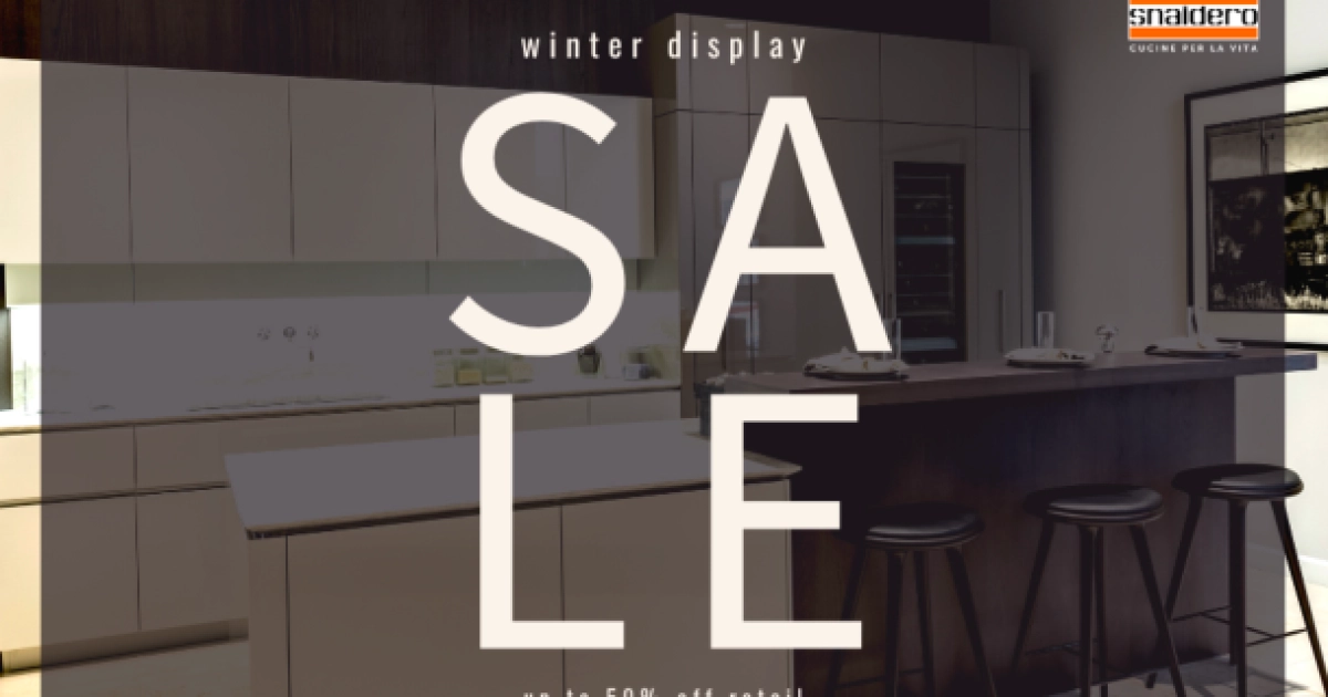 Save Up to 50% at Snaidero Chicago Winter Display Sale