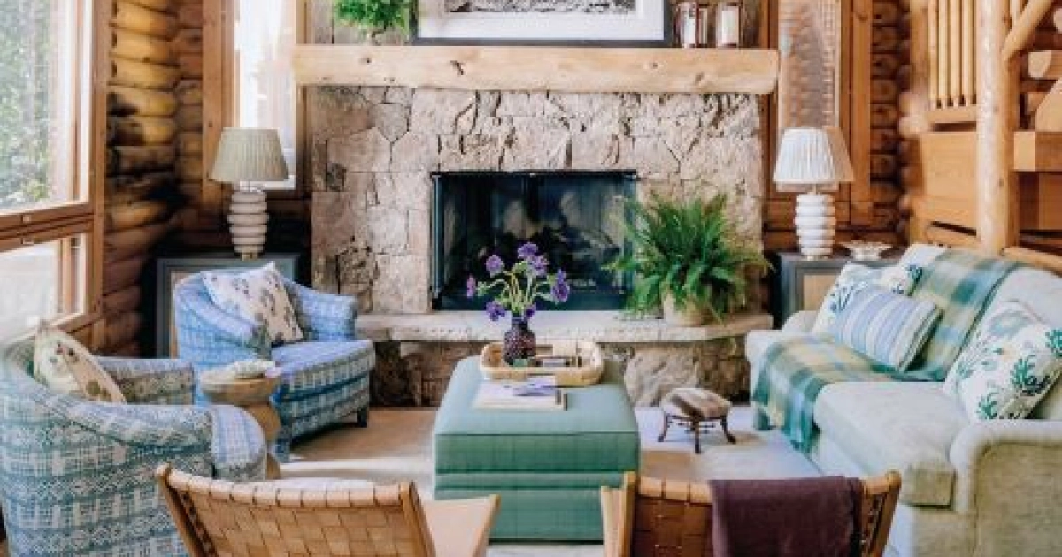 Cozy Mountain Log Cabin Design in Vail Valley by Jess Knauf
