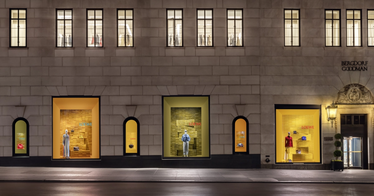 LOEWE SS26 Debuts at Bergdorf Goodman 5th Ave Windows