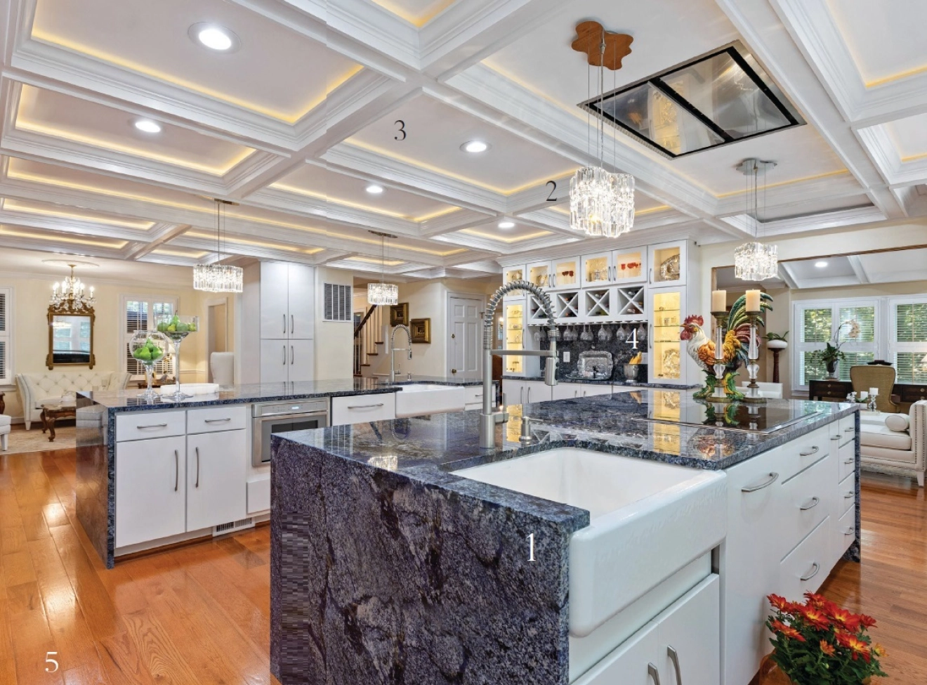 Twin Kitchen Islands: A Modern Entertainer's Dream