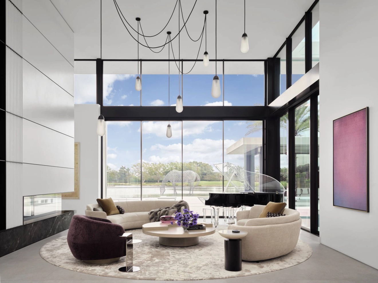 futuristic house interior