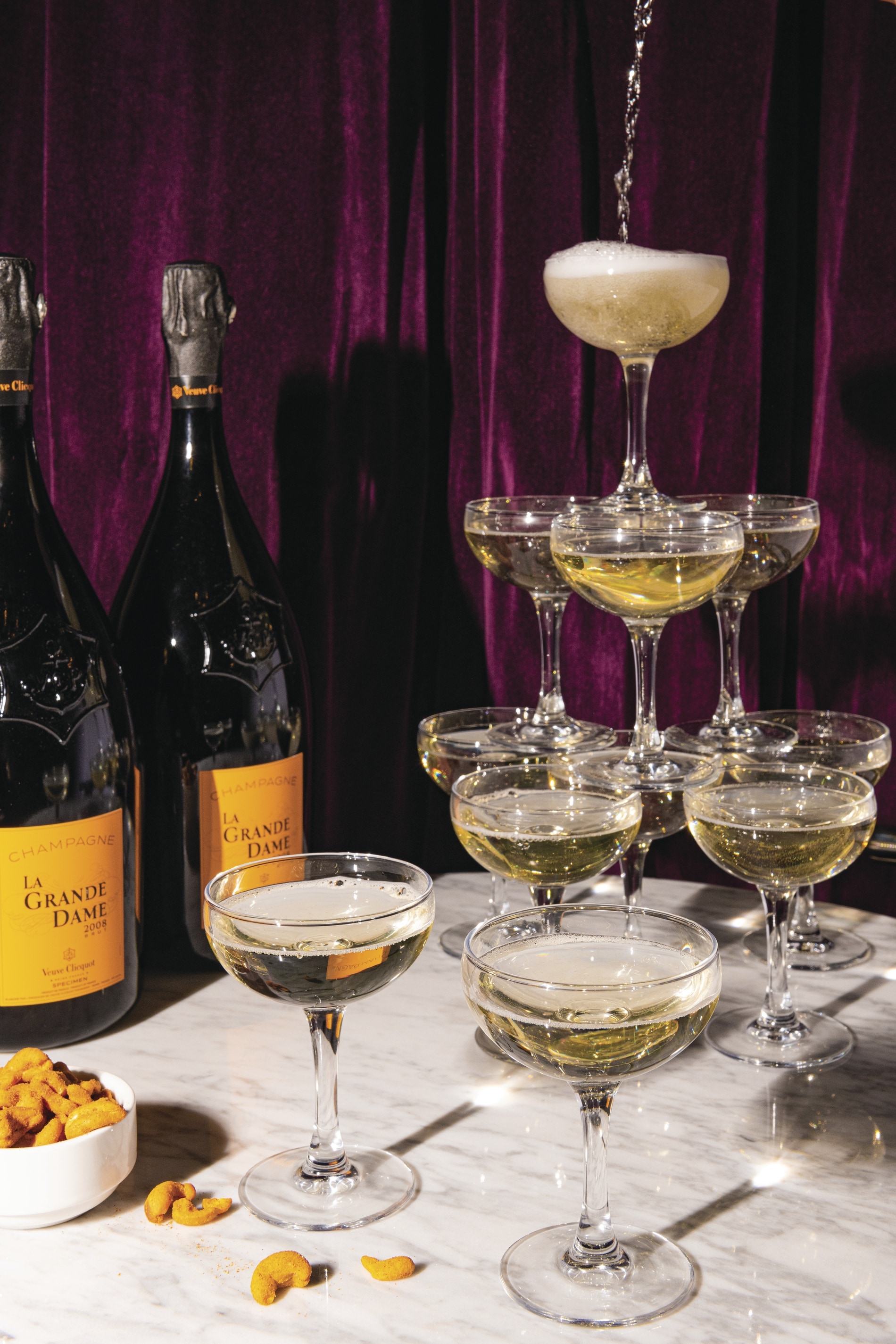 Festive Champagne Bar at The St. Regis New York