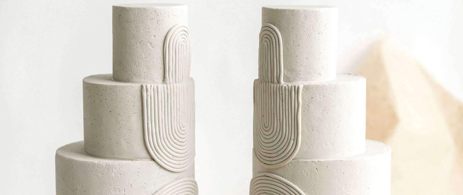 Elegant Dual Design Cakes by Nutmeg Cake Design