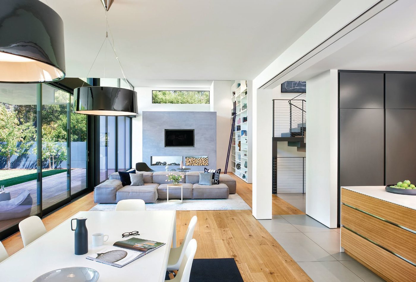 Minimalist Multigenerational Home by Mary Maydan in Palo Alto