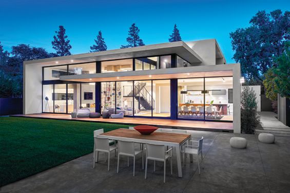 Minimalist Multigenerational Home by Mary Maydan in Palo Alto