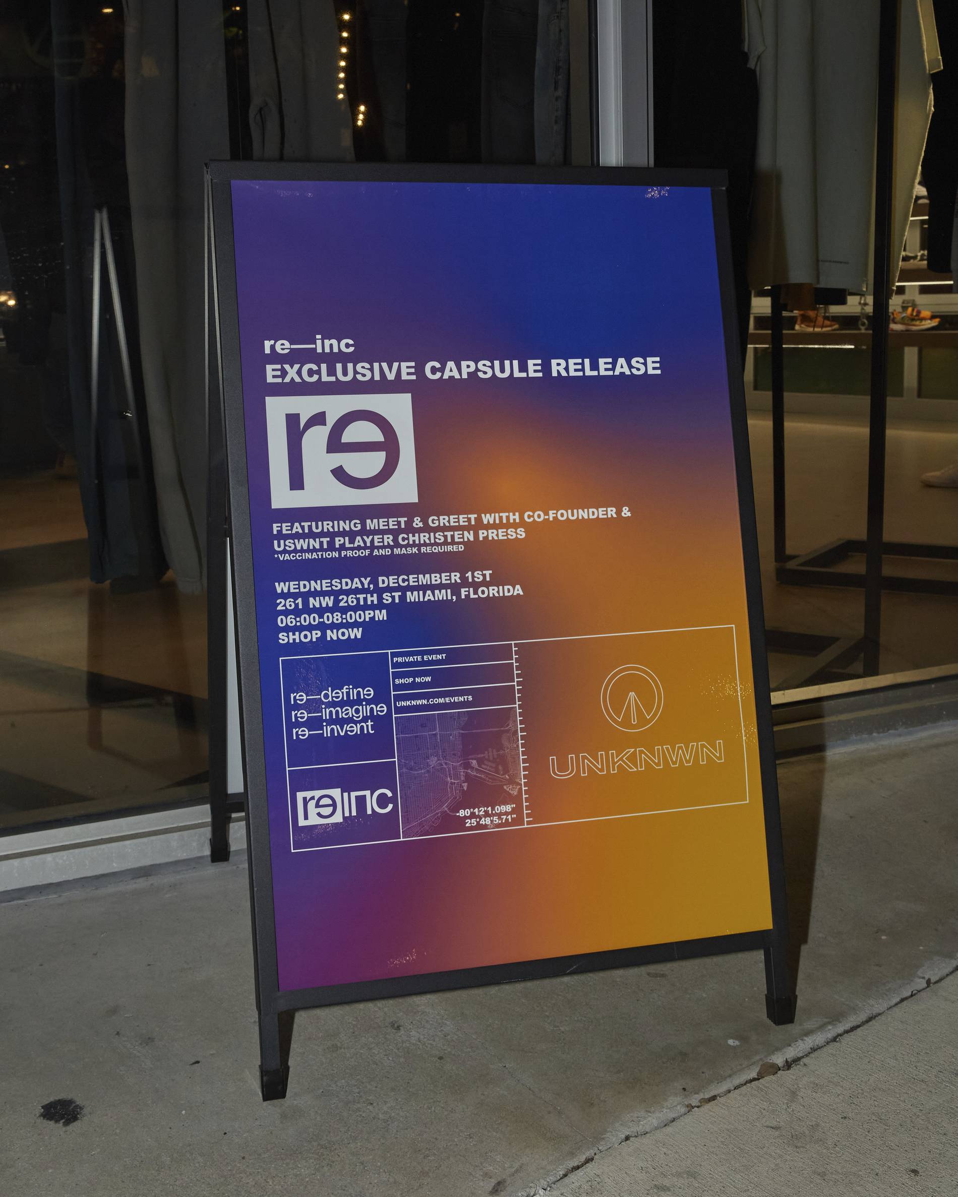 Re-inc Launch in Miami: Eco-Conscious Fashion & Soccer Stars