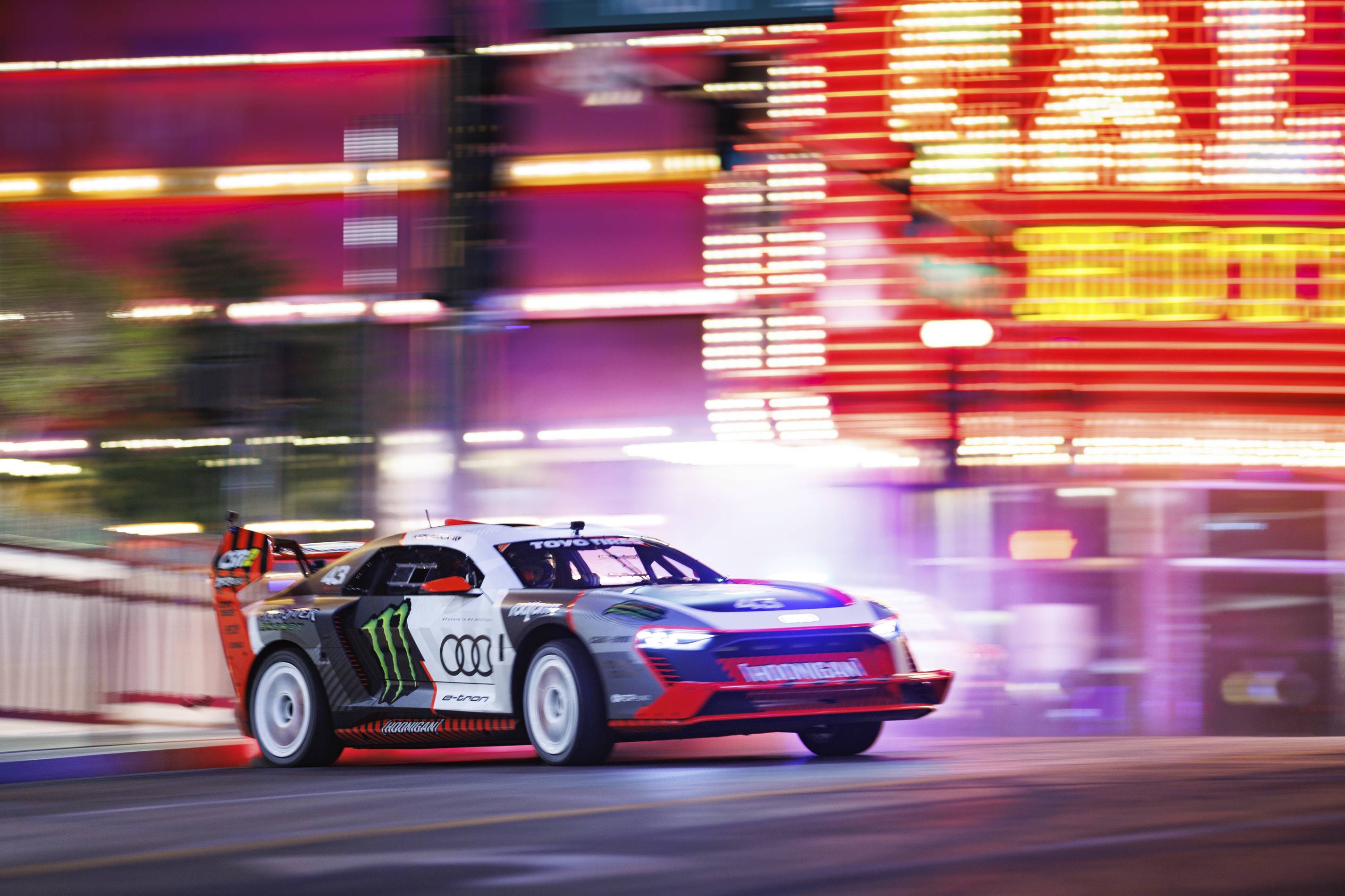 Ken Block Takes on the Las Vegas Strip with Hoonitron
