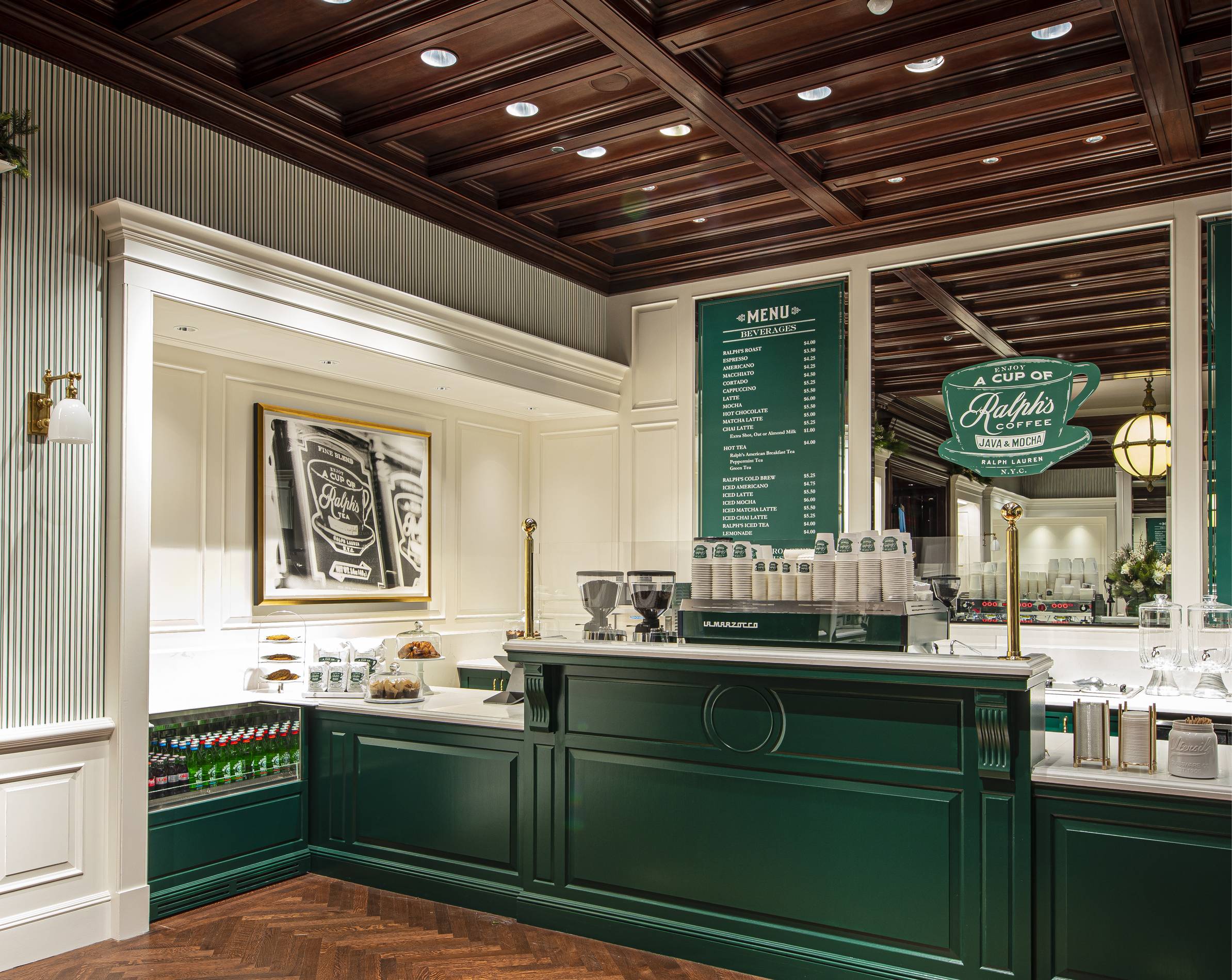 Ralph Lauren's Chic Coffee Shop Opens on Michigan Avenue