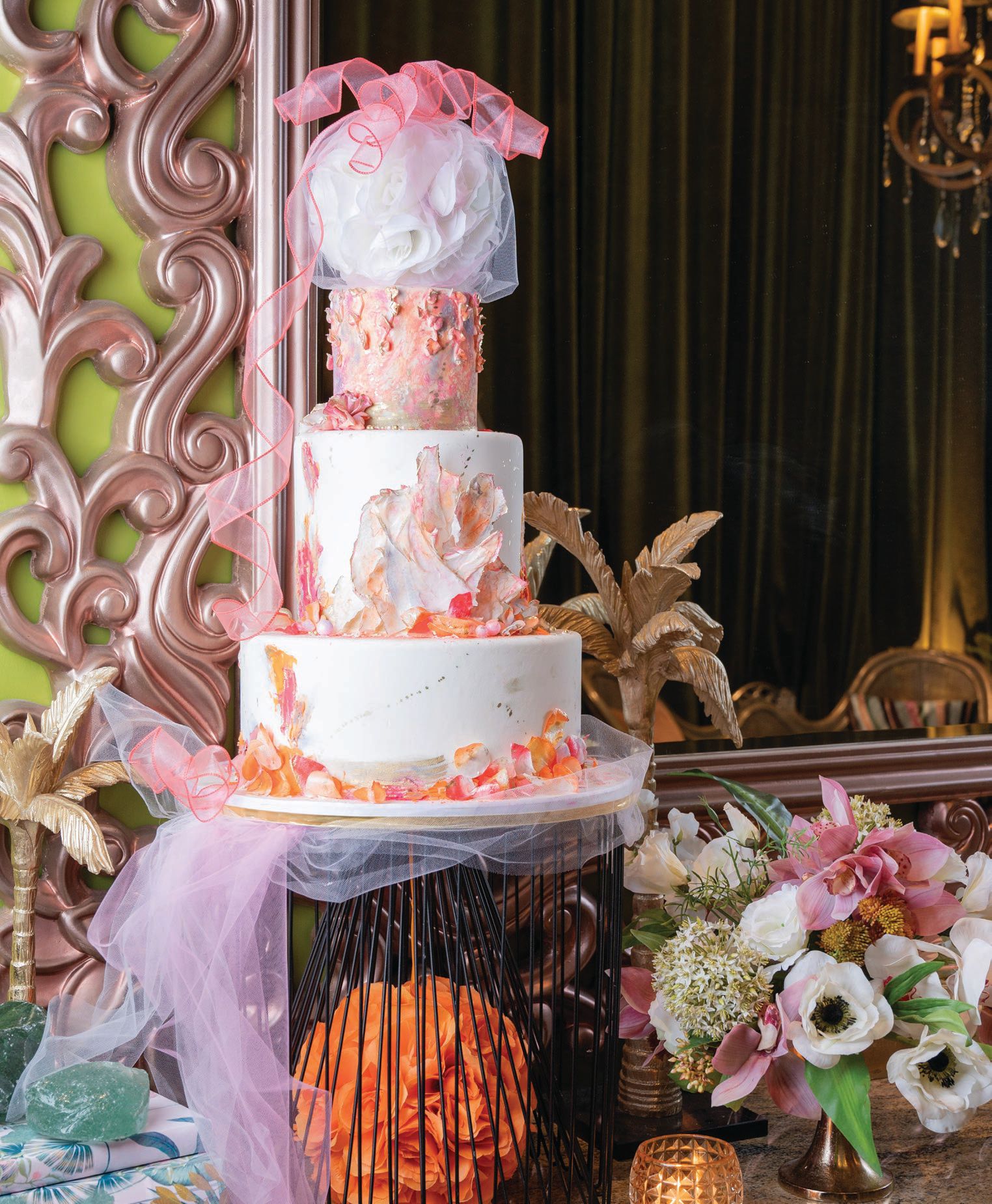 Vibrant Wedding Cakes of 2023: Bold Colors & Unique Designs