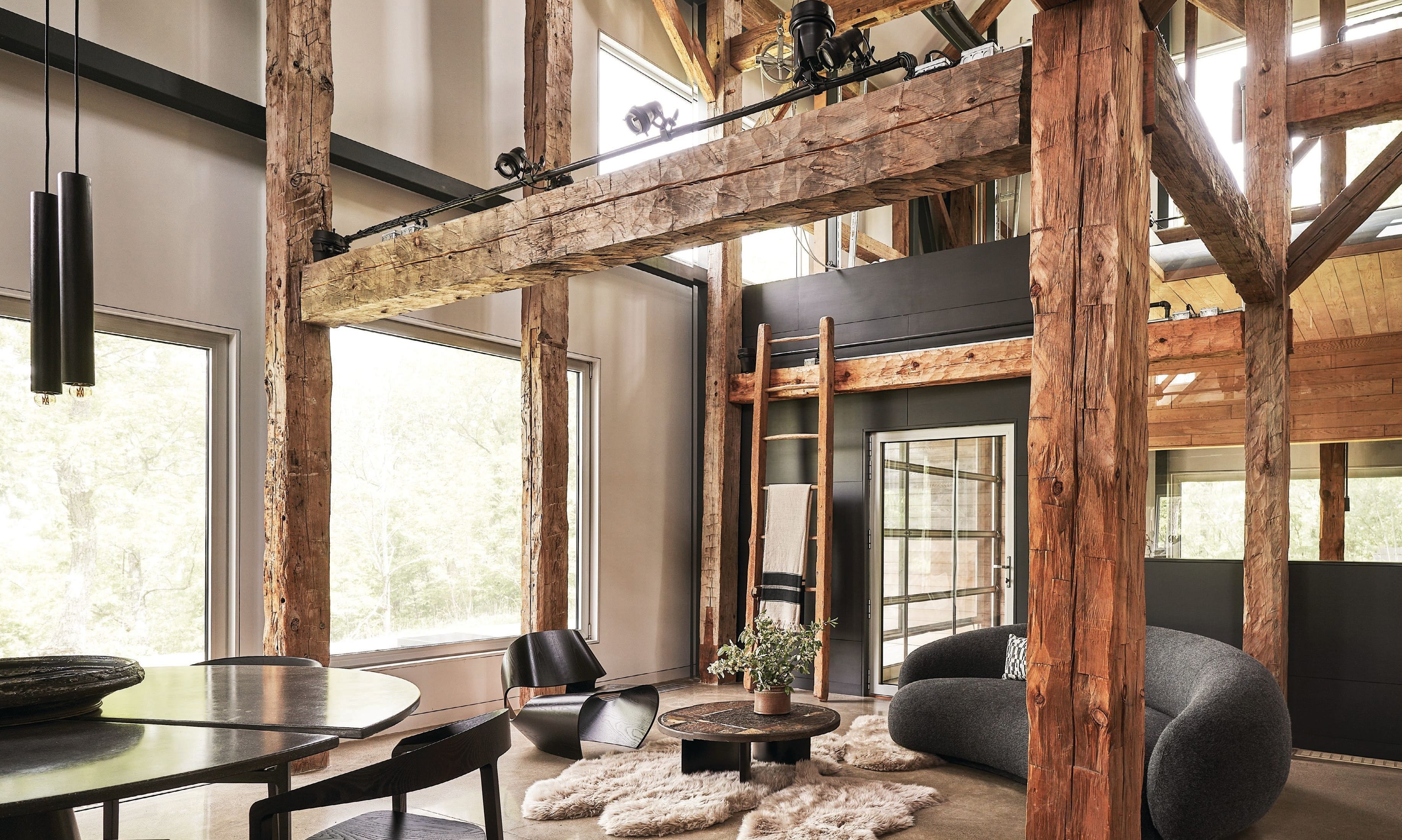 Designer Transforms 200-Year-Old Barn into Chic Retreat