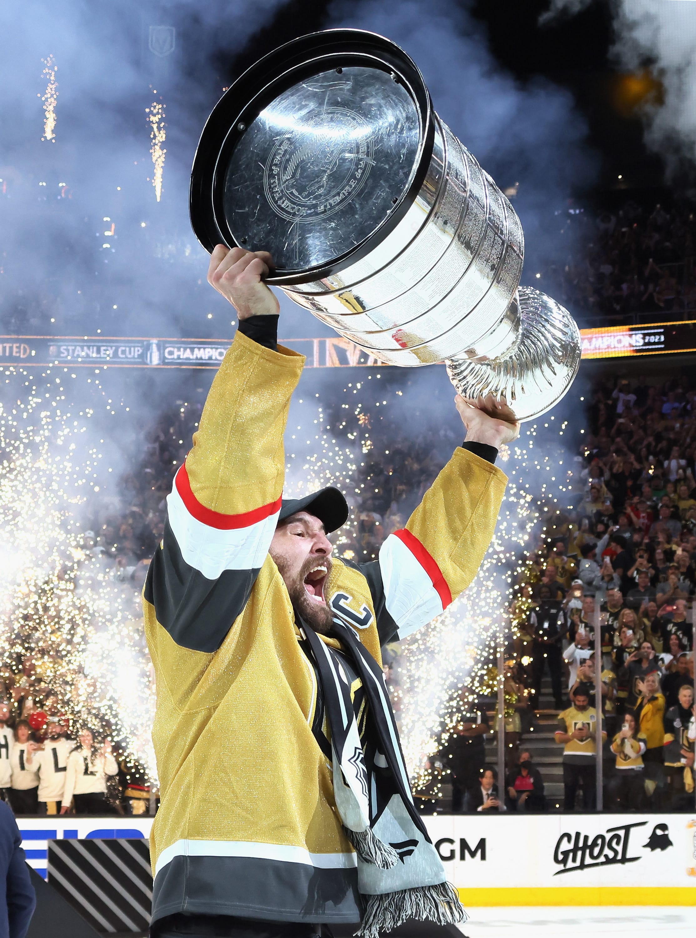 Vegas Golden Knights Celebrate Stanley Cup Win with Aoki