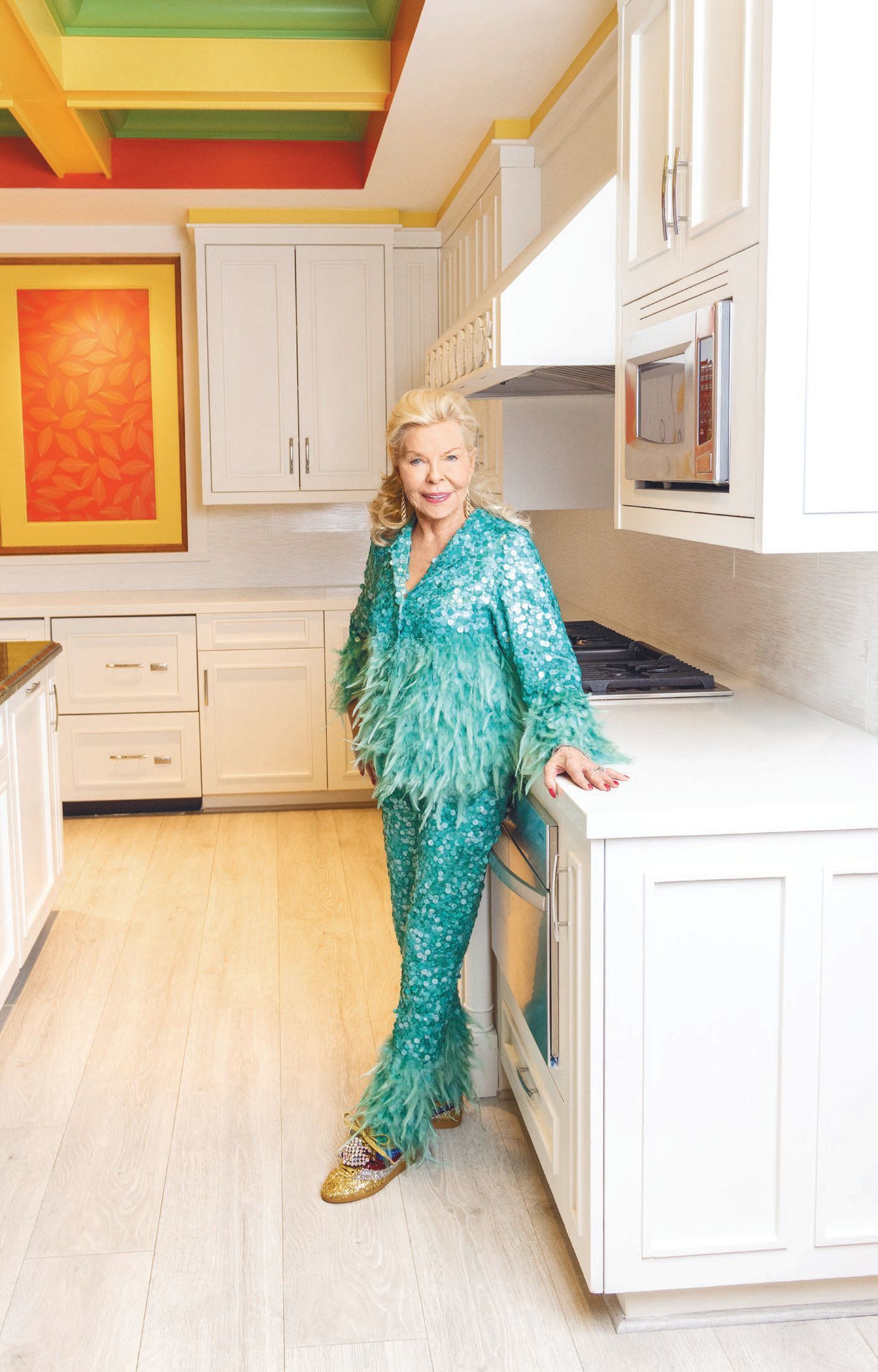 Colorful Kitchen Renovation by Philanthropist Lois Pope