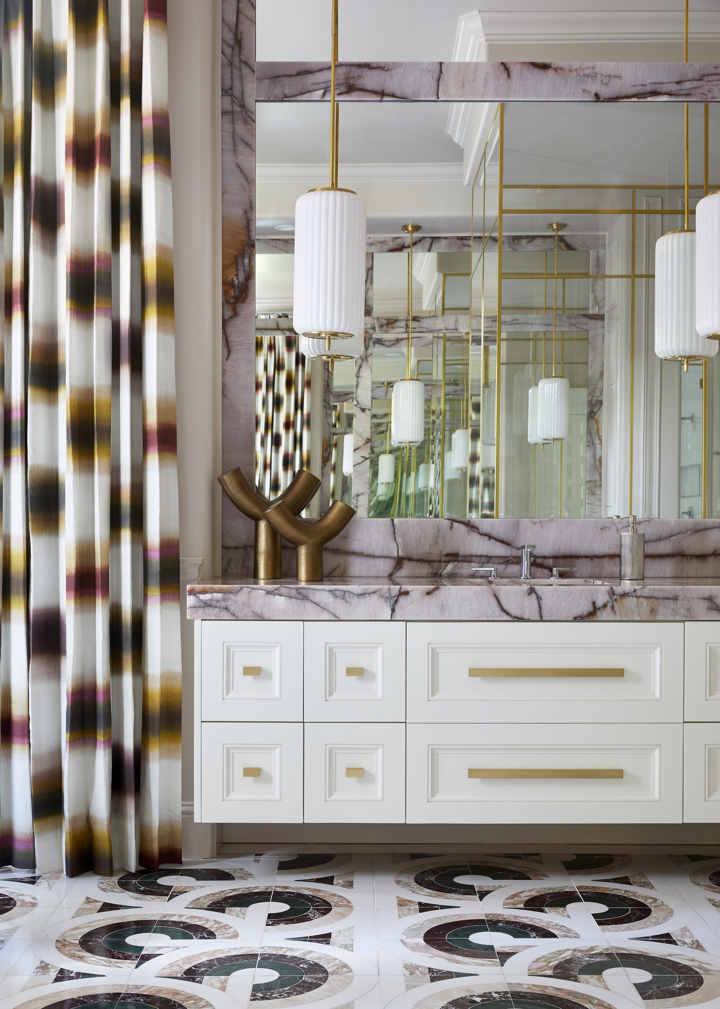 Bold Luxury Spa Bathroom Design by Britany Simon