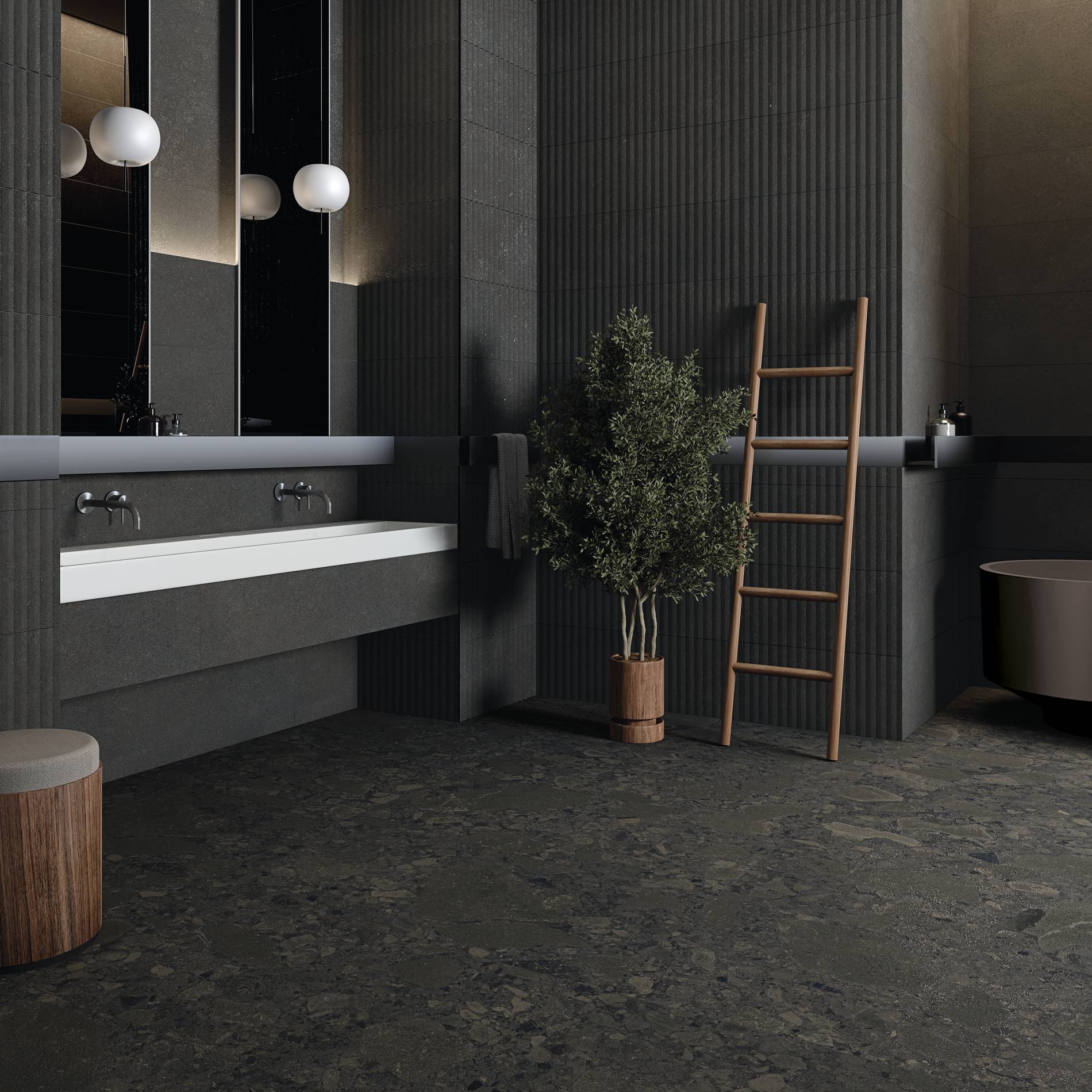 Park Avenue Collection: Modern Checkered Tiles