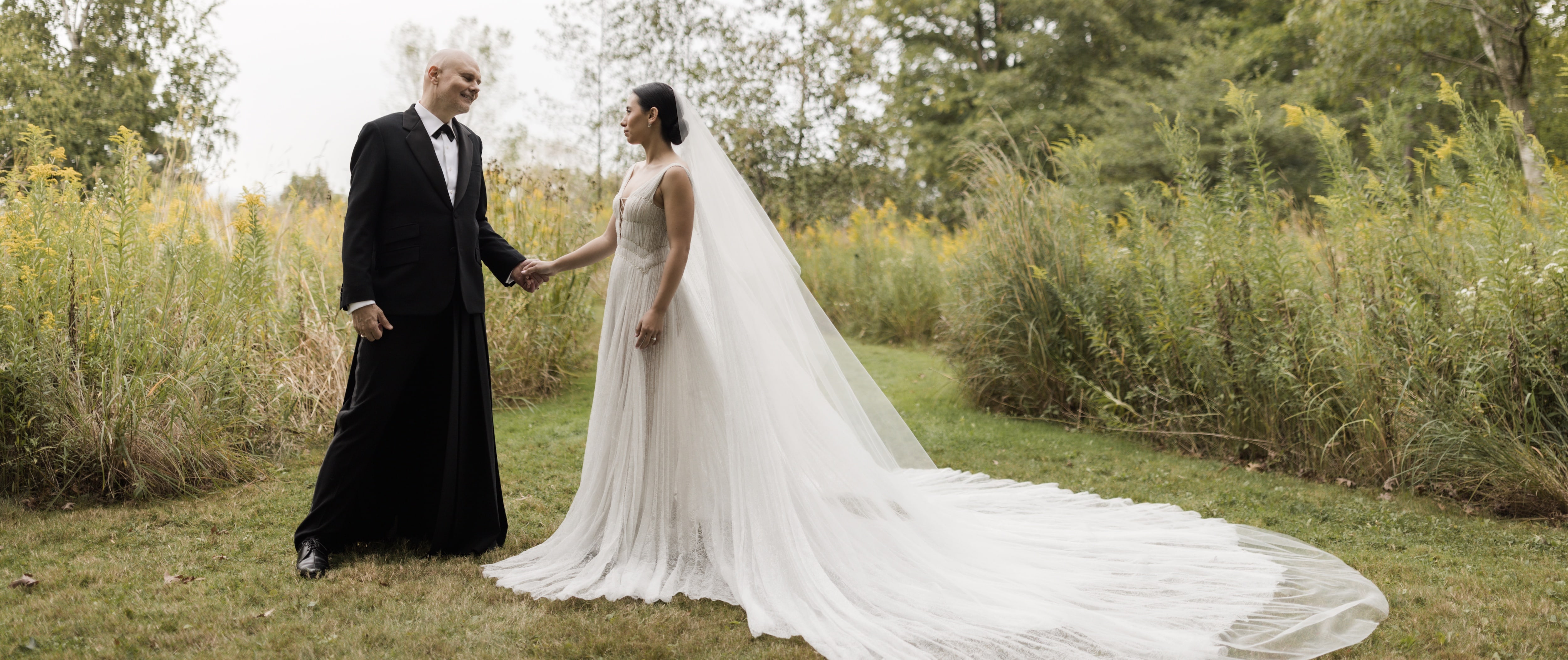 Billy Corgan & Chloe Mendel's Intimate Lakefront Wedding