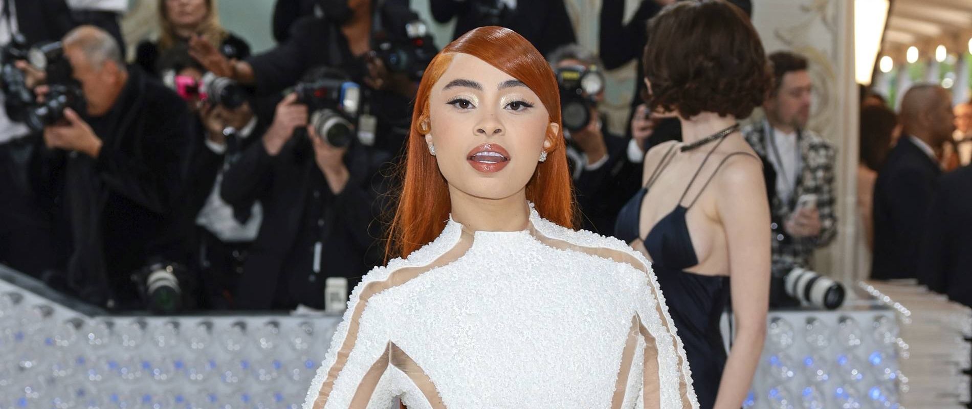 Ice Spice Shines at 2023 Met Gala in Elegant Balmain Gown