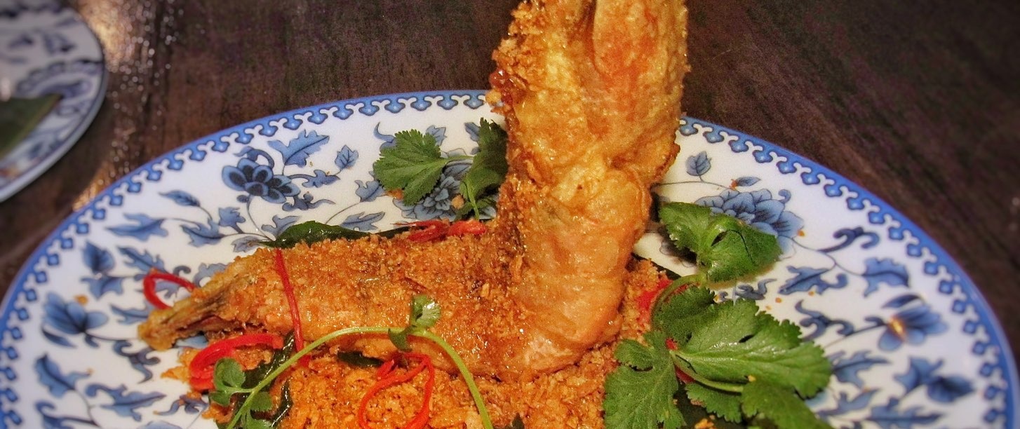 Savor Peranakan Jumbo Prawns Recipe from NYC's Kebaya