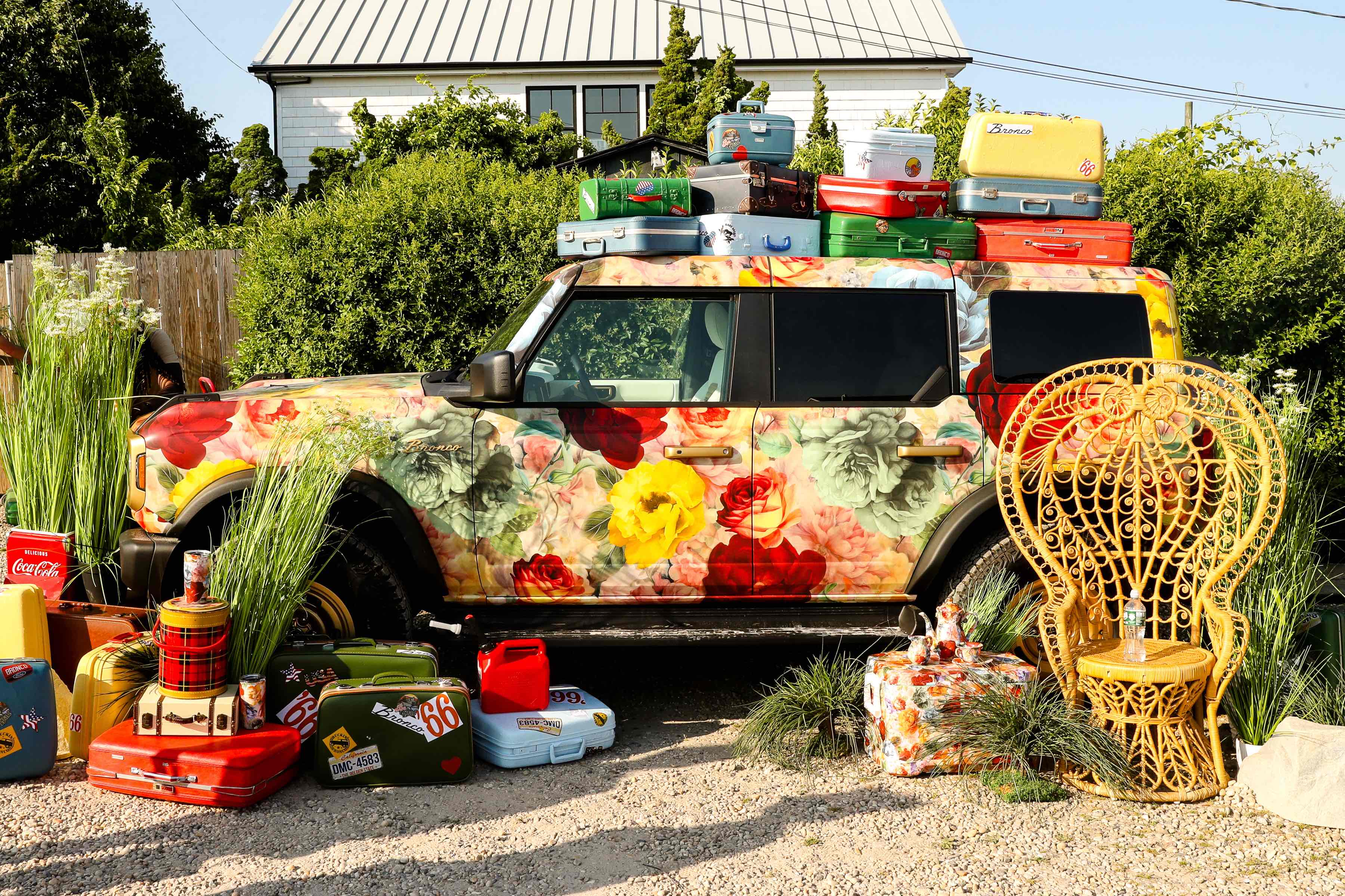 Alice + Olivia Arrives In Montauk With Ford Bronco