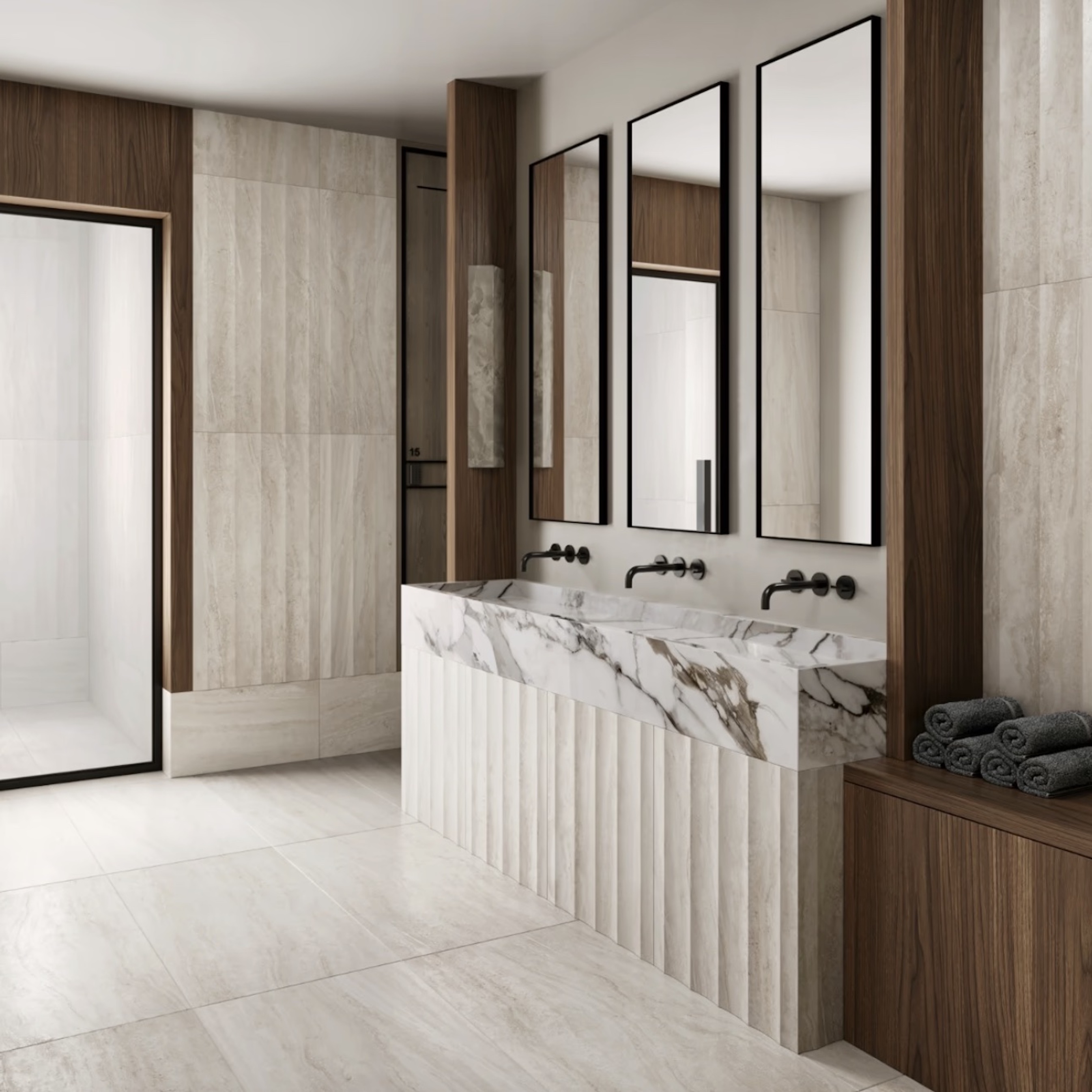 9 Chic Fluted Stone Designs for Modern Interiors