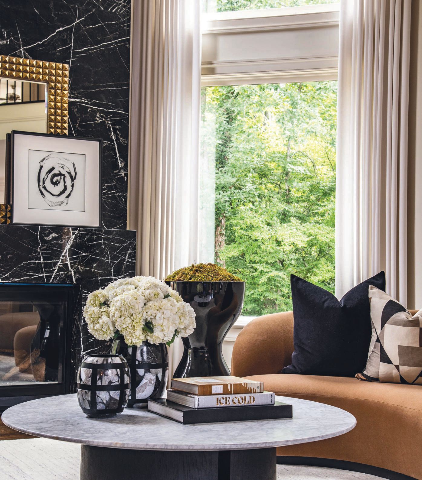 Modern Luxury Living Room by Egypt Sherrod