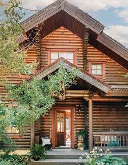 Cozy Mountain Log Cabin Design in Vail Valley by Jess Knauf